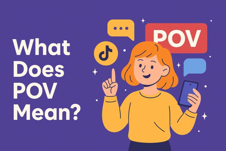 What does POV mean | The meaning of POV on TikTok and Instagram → Social Kings Grow your following